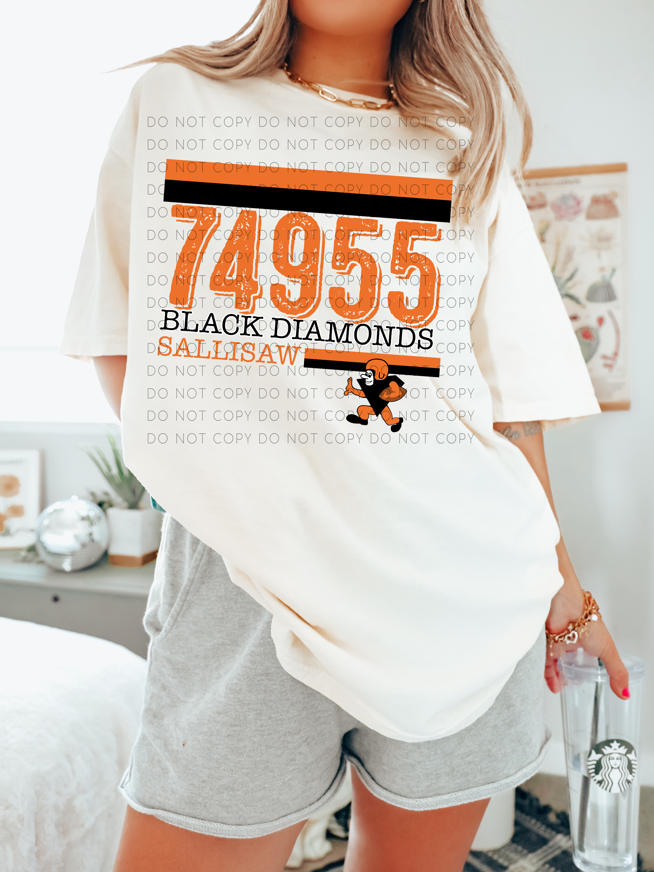 74955 Black Diamonds Sallisaw Mascot – trendyteesbyleslie