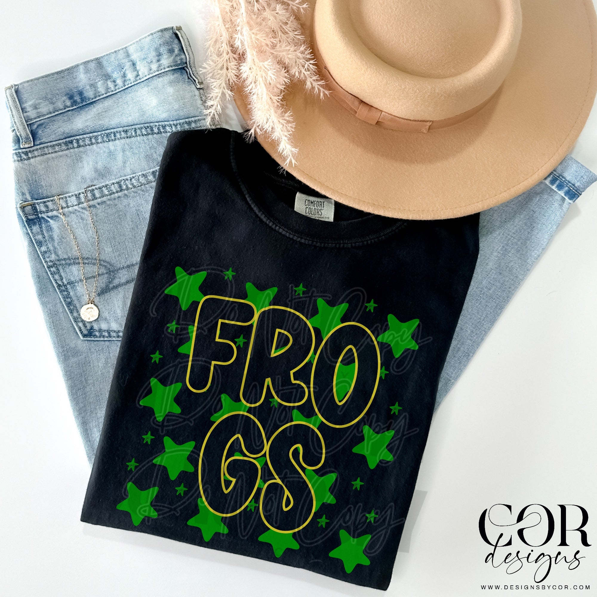 Frogs (green stars) – trendyteesbyleslie