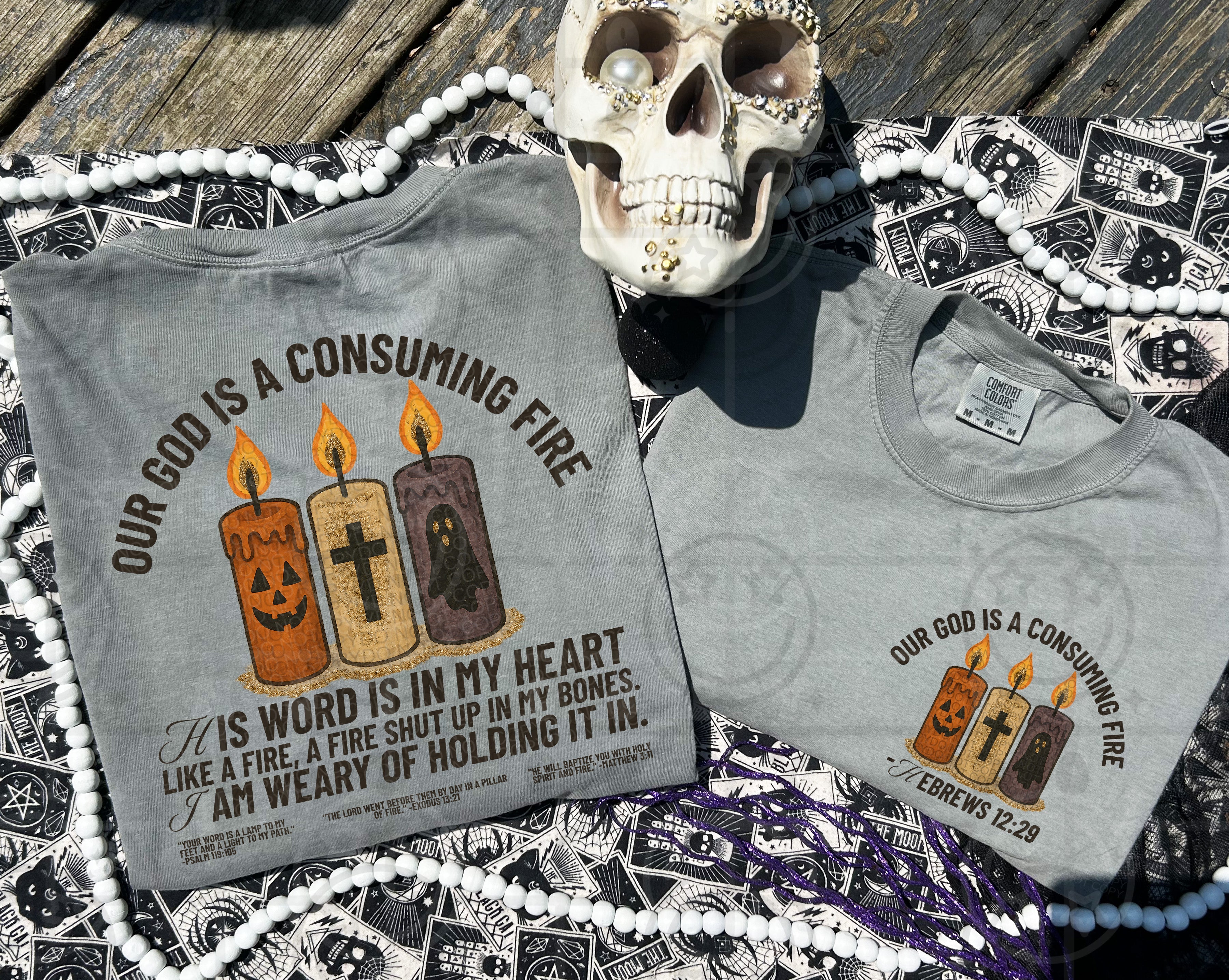Our God is a consuming fire glitter (back) – trendyteesbyleslie