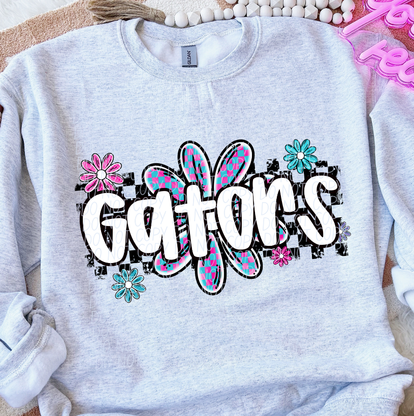 Gators (checker flower mascots) – trendyteesbyleslie