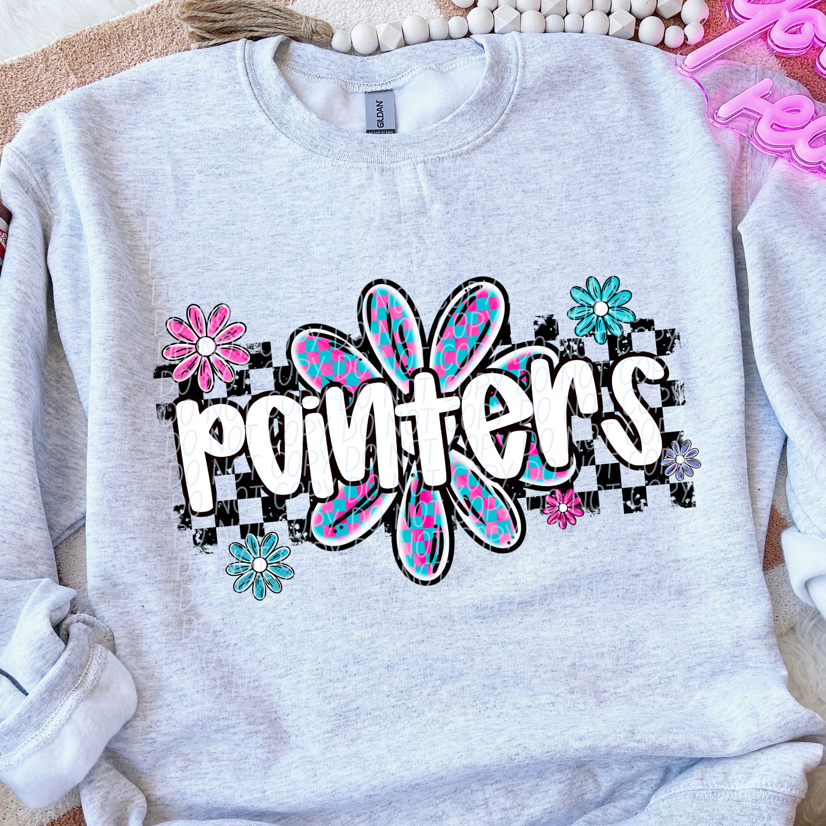Pointers (checker flower mascots) – trendyteesbyleslie