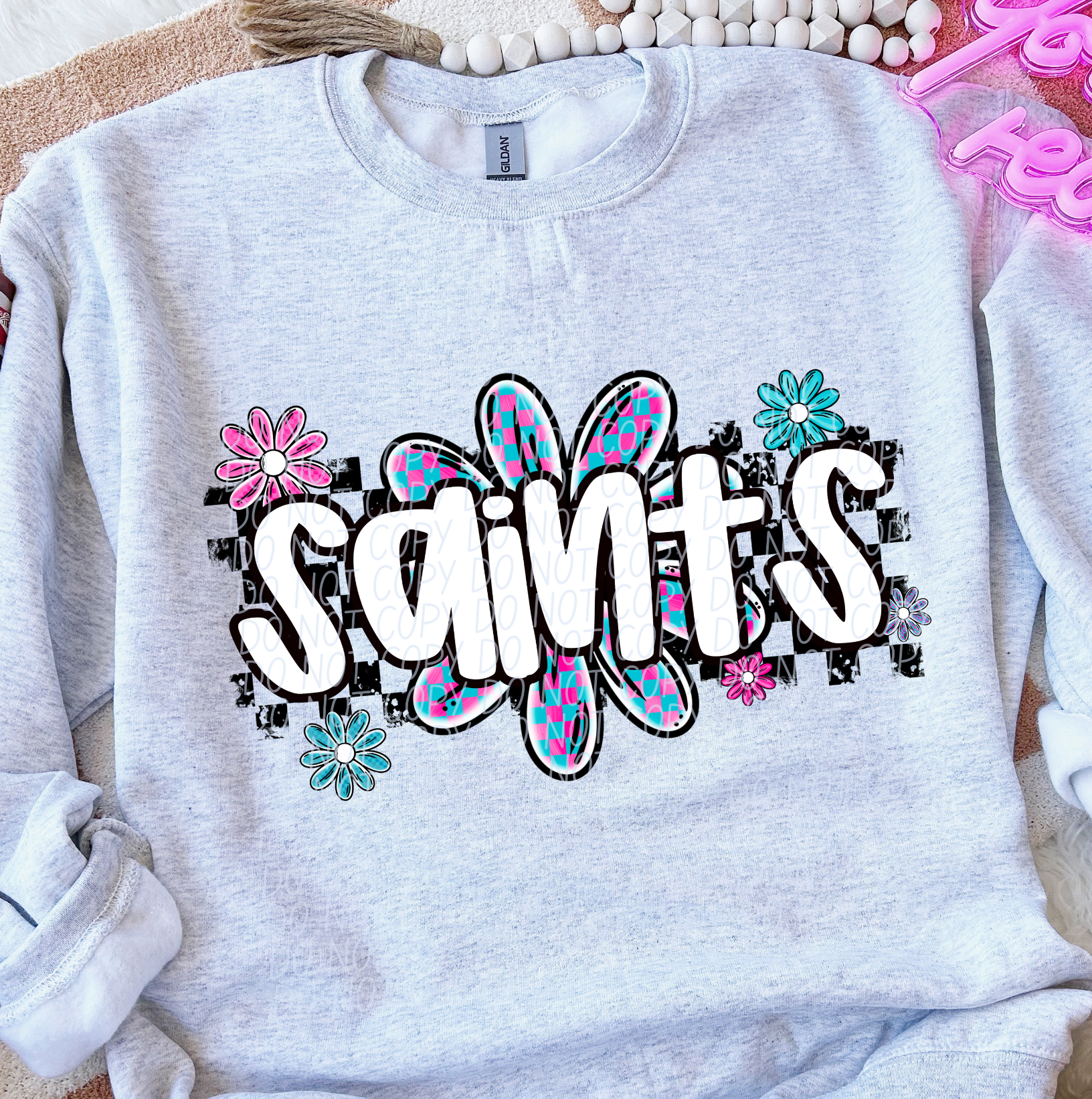 Saints (checker flower mascots) – trendyteesbyleslie