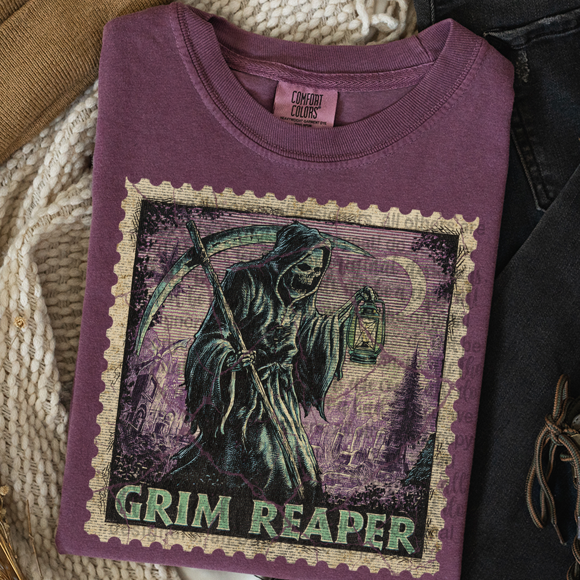 Grim Reaper Stamp – trendyteesbyleslie