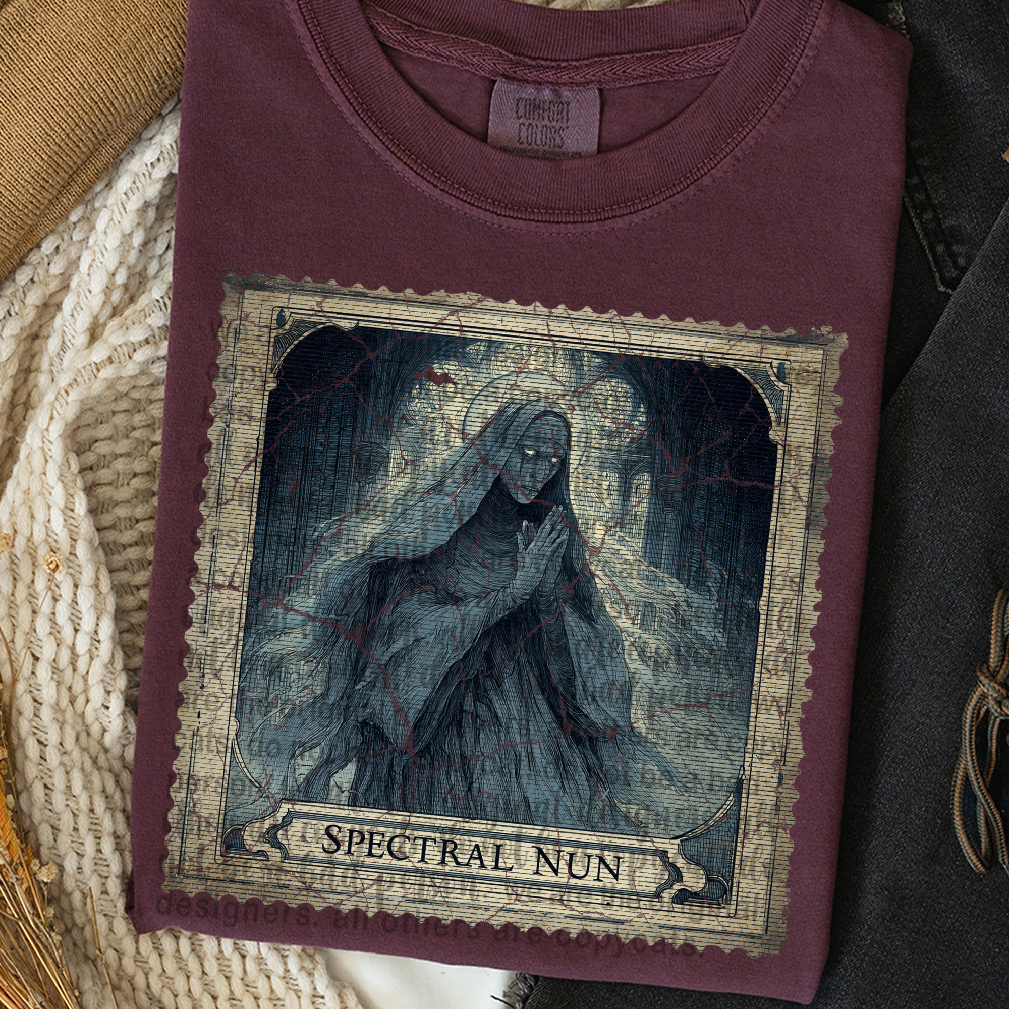 Spectral Nun Stamp – trendyteesbyleslie