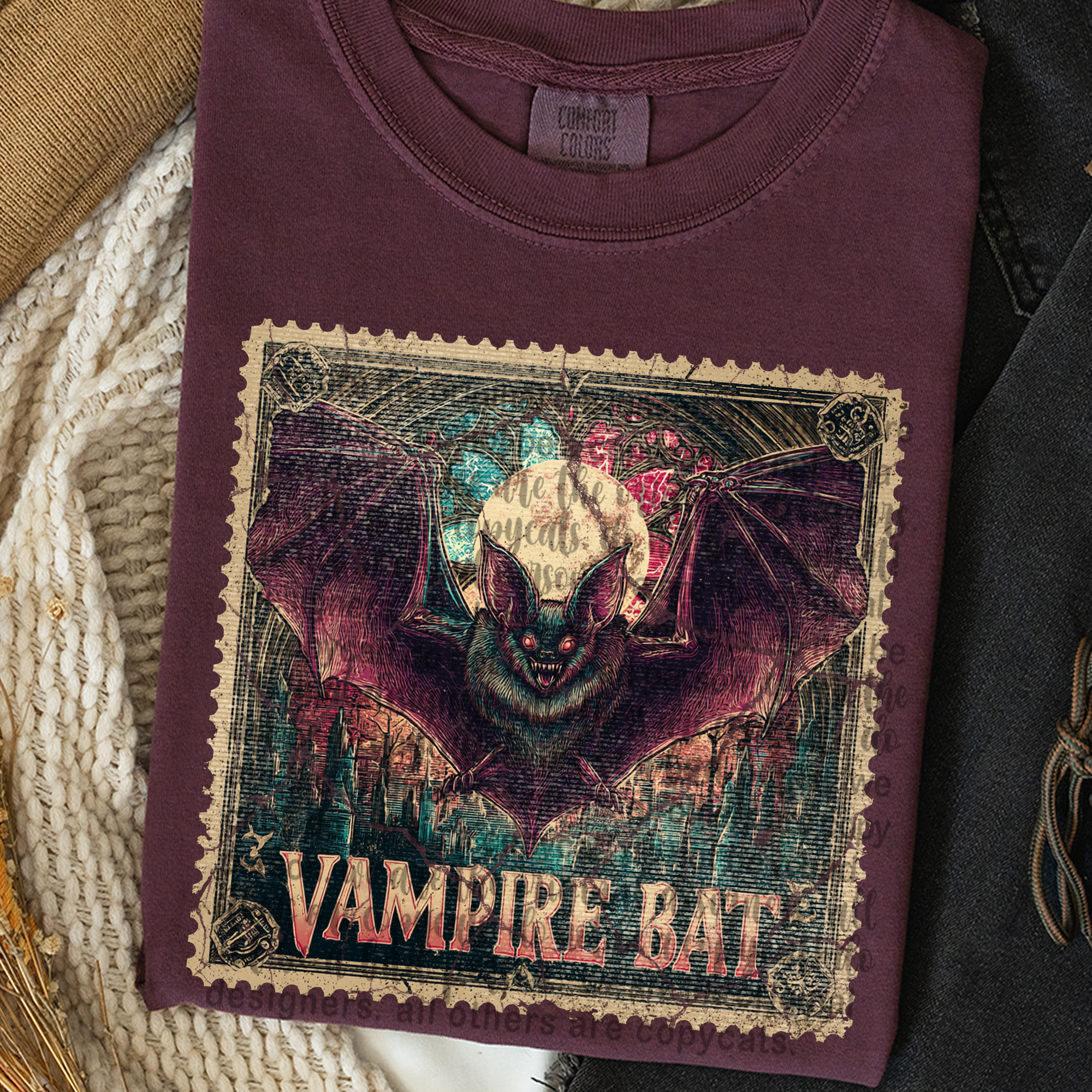 Vampire Bat Stamp – trendyteesbyleslie